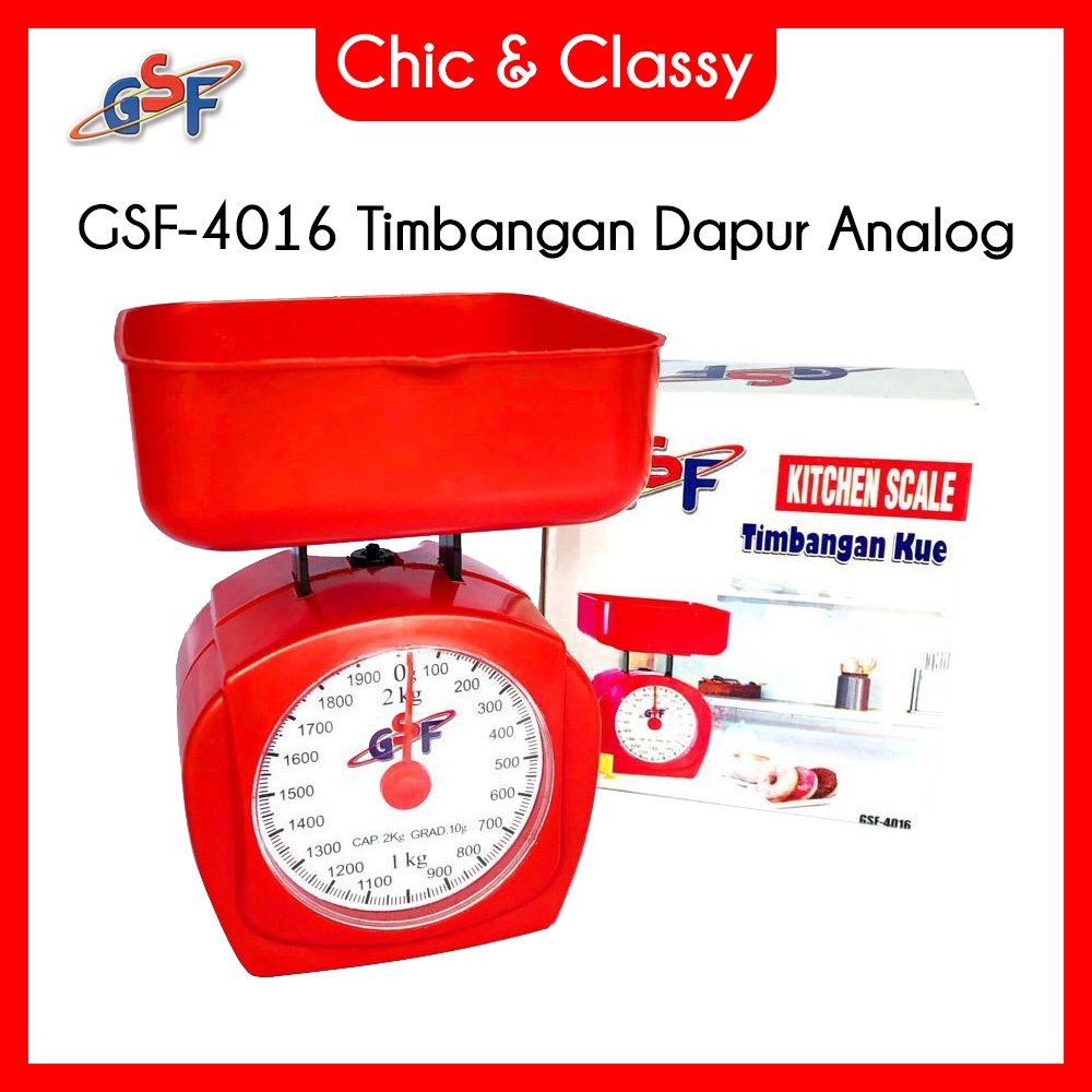 Jual GSF-4016 || Timbangan Analog GSF kapasitas 2 KG dengan Mangkok ...