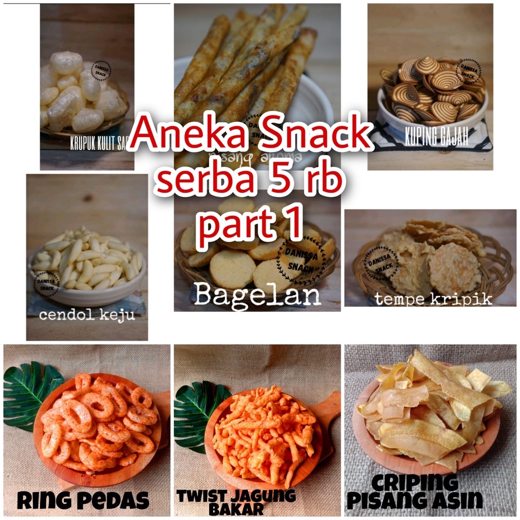 Jual ANEKA SNACK 5 RIBU | CEMILAN 5 RIBU | JAJANAN MURAH | SNACK KILOAN ...