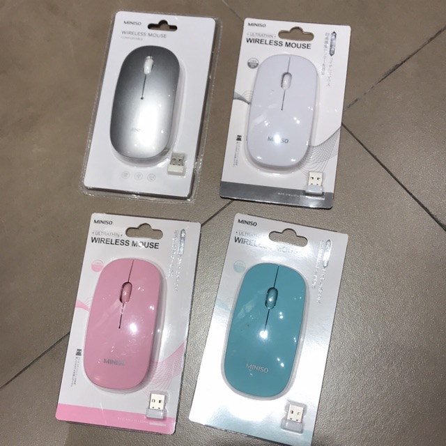 Miniso | ultrathin wireless mouse | Shopee Indonesia