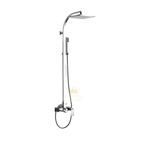 Jual CASTELLI 1186532 Shower Mandi Single Handle Rain Shower Mixer Set ...