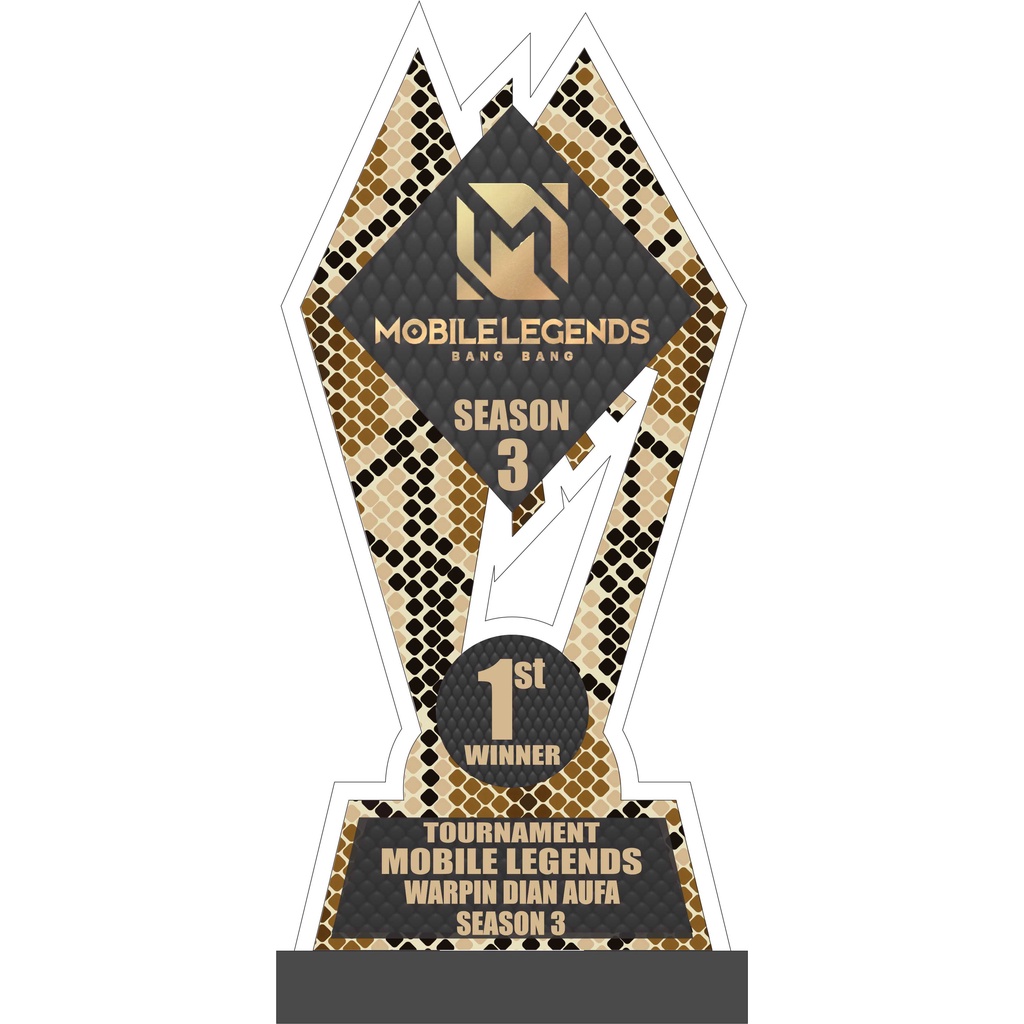 Jual Trophy/Plakat/Piala/ Bahan Akrilik 3mm/Bisa Customs Desain Bebas ...