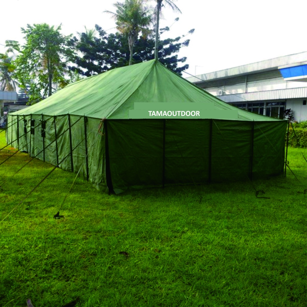 Jual Tenda peleton komando TNI - 6x14x3 Tebal Anti Air Free logo ...