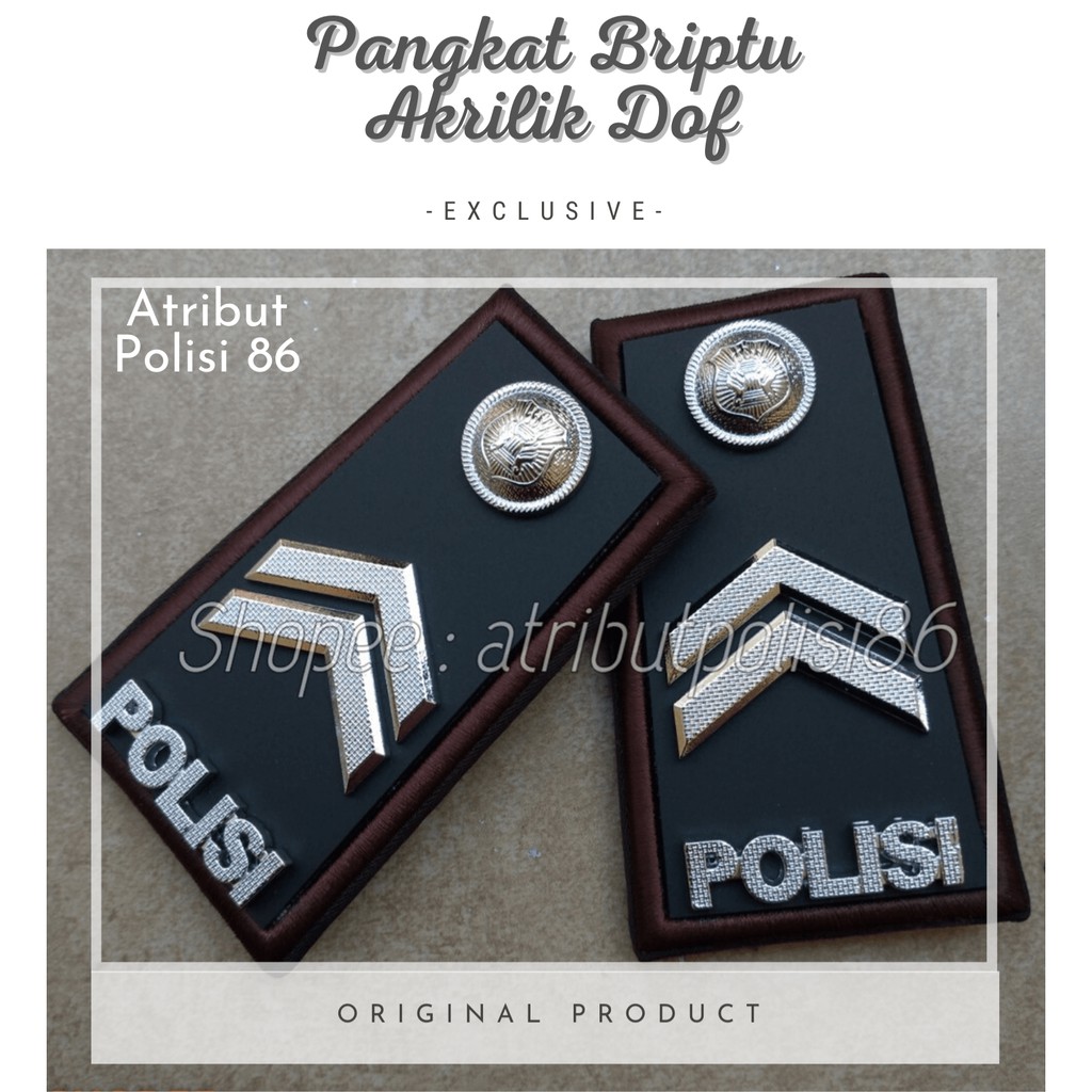 Jual Pangkat PDH Briptu mika dof - Pangkat Briptu - pdh polri - pangkat ...