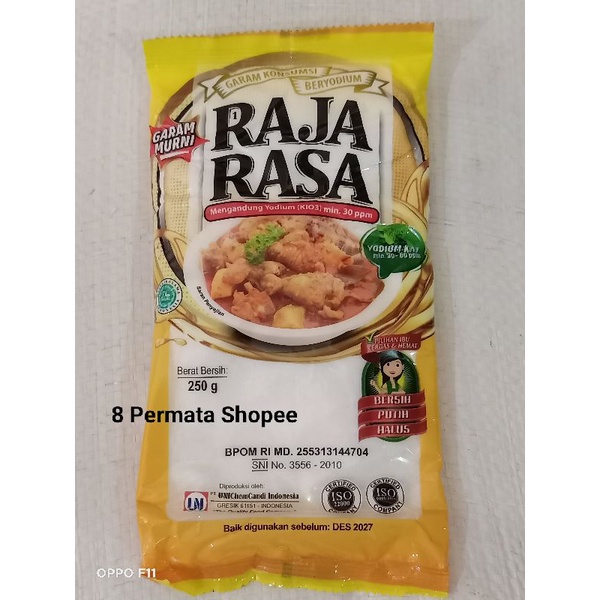 Jual Garam Raja Rasa Garam Dapur Konsumsi 250 Gram | Shopee Indonesia