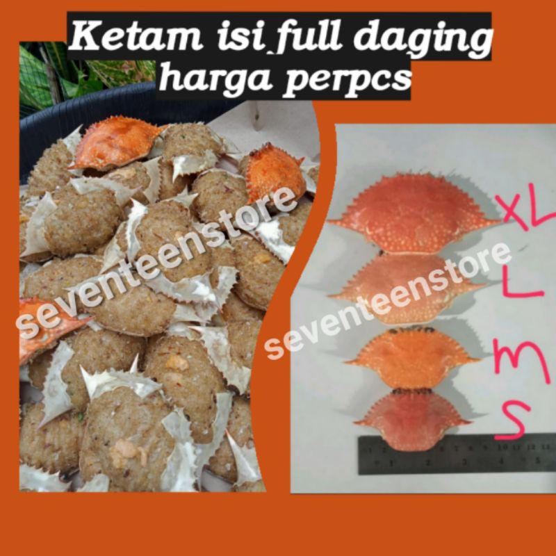 Jual KETAM ISI FULL DAGING KEPITING / KEPITING BUNCIT / STUFFED CRAB ...