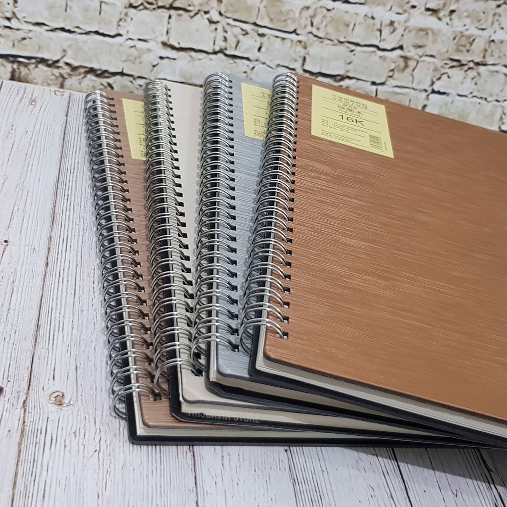 Jual Buku notebook garis The Coil 16K - cover tekstur metal / buku ...