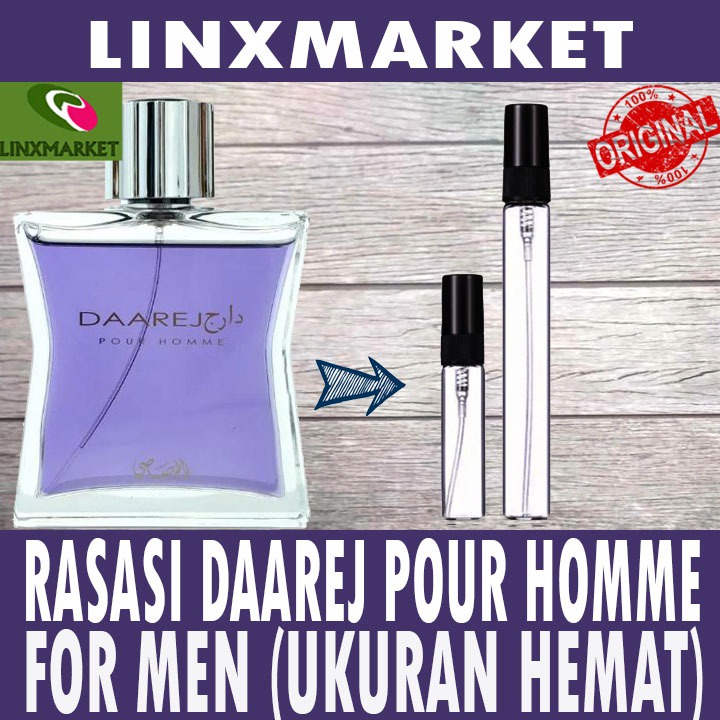 Jual ORIGINAL RASASI DAAREJ POUR HOMME MEN (EDP) - UKURAN HEMAT ...