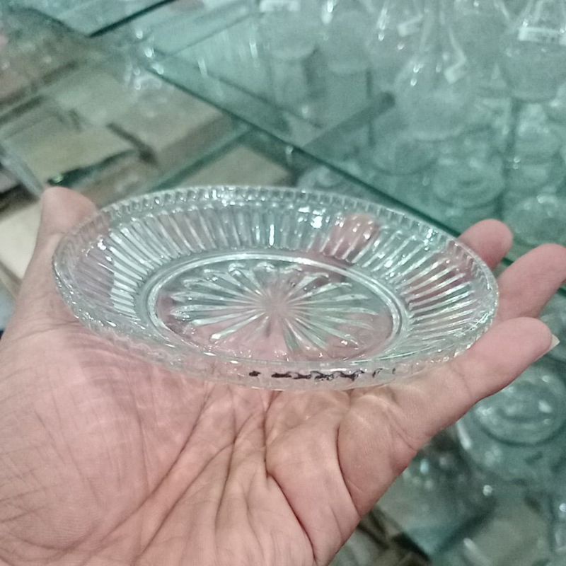 Jual ALAS CANGKIR/LEPEK GELAS gelas / Alas gelas kaca / alas mug 6biji ...