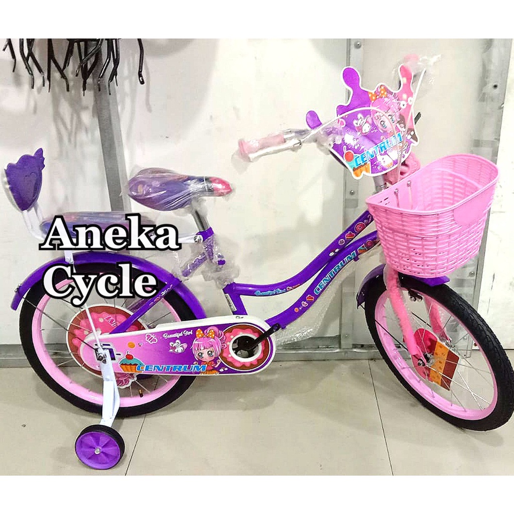 Jual Sepeda Anak Roda Empat Cewek Perempuan Mini Centrum 18 Inch ...