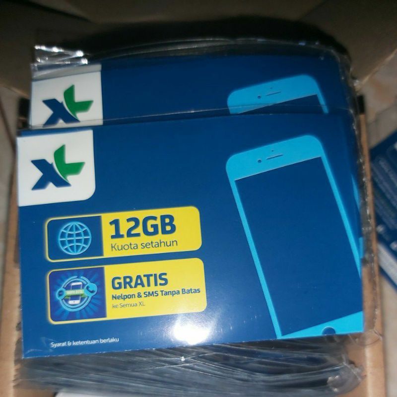 Jual xl masa aktif 1 tahun cover 12 gb | Shopee Indonesia