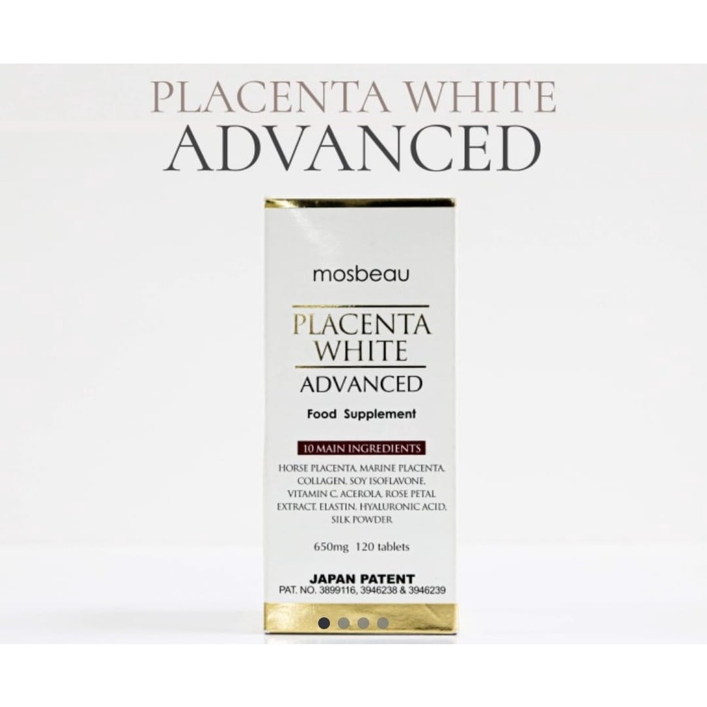 Jual sop MOSBEAU PLACENTA WHITE ADVANCED SUPPLEMENT plasenta kuda ...