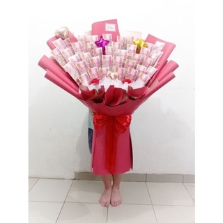 Jual kerangka bucket uang premium 40 50 60 lembar super besar bouquet ...