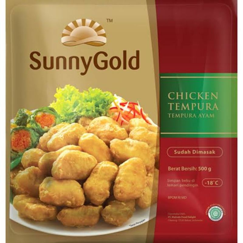 Jual Sunny Gold Nugget Tempura 500gr / chicken nugget naget ayam frozen ...
