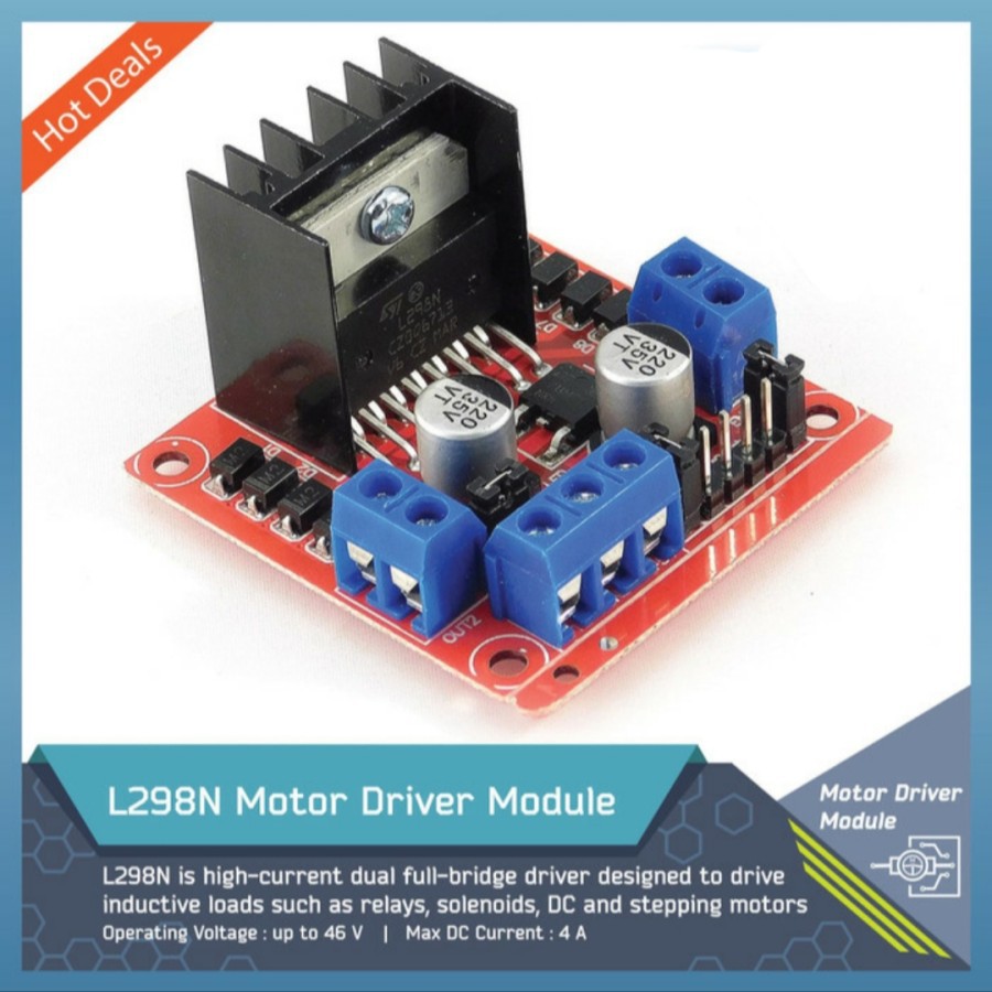 Jual Driver Motor DC L298N Dual H Bridge DC Stepper Motor Drive Controller Board | Shopee Indonesia