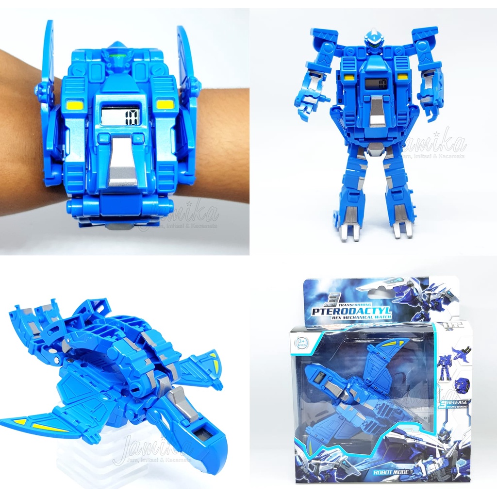 Jual Jam Tangan Anak Robot 3 Rilis Transformasi / 3 bentuk ( bisa ...