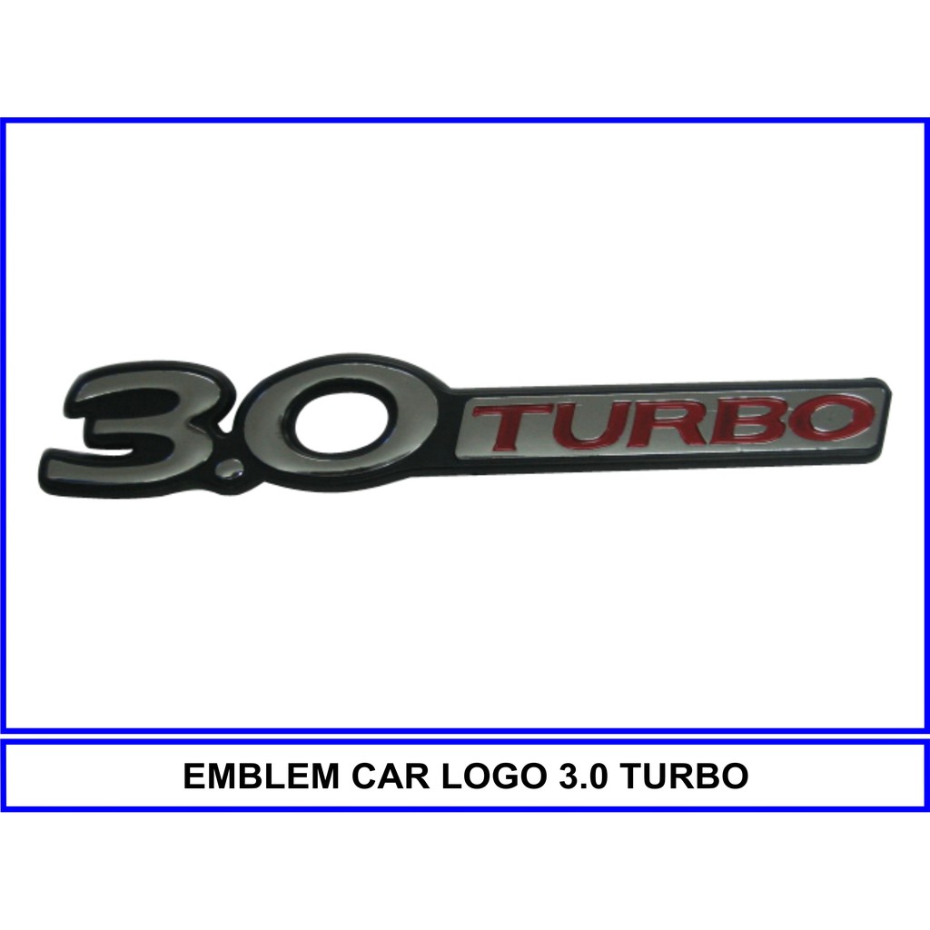 Jual EMBLEM CAR LOGO 3.0 TURBO | Shopee Indonesia
