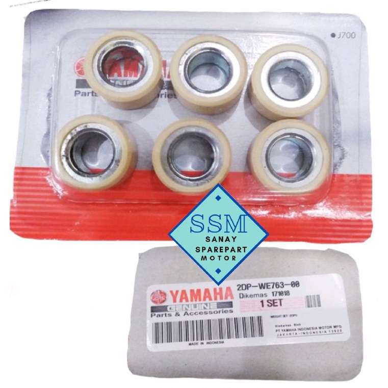 Jual Roller NMAX / Roller Set Nmax 150 / Roller Yamaha NMAX 2DP ...