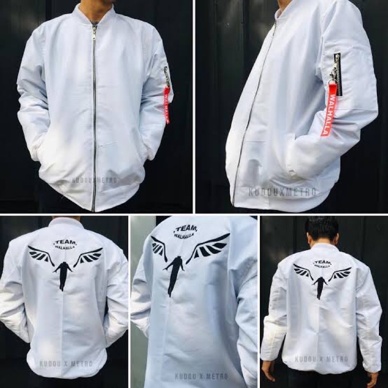 TOKYO REVENGERS VALHALLA Jaket Bomber dan Coach BORDIR | Shopee Indonesia