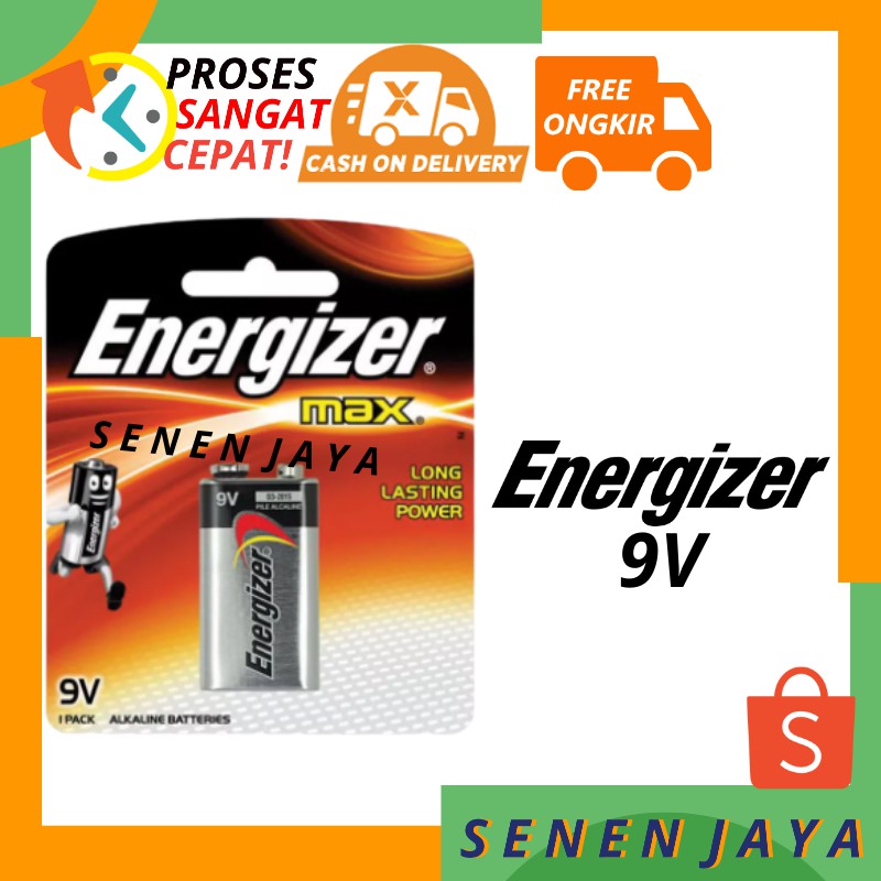 Jual Batre Kotak 9V 9 Volt ENERGIZER MAX Baterai MiC Microphone 9V ...