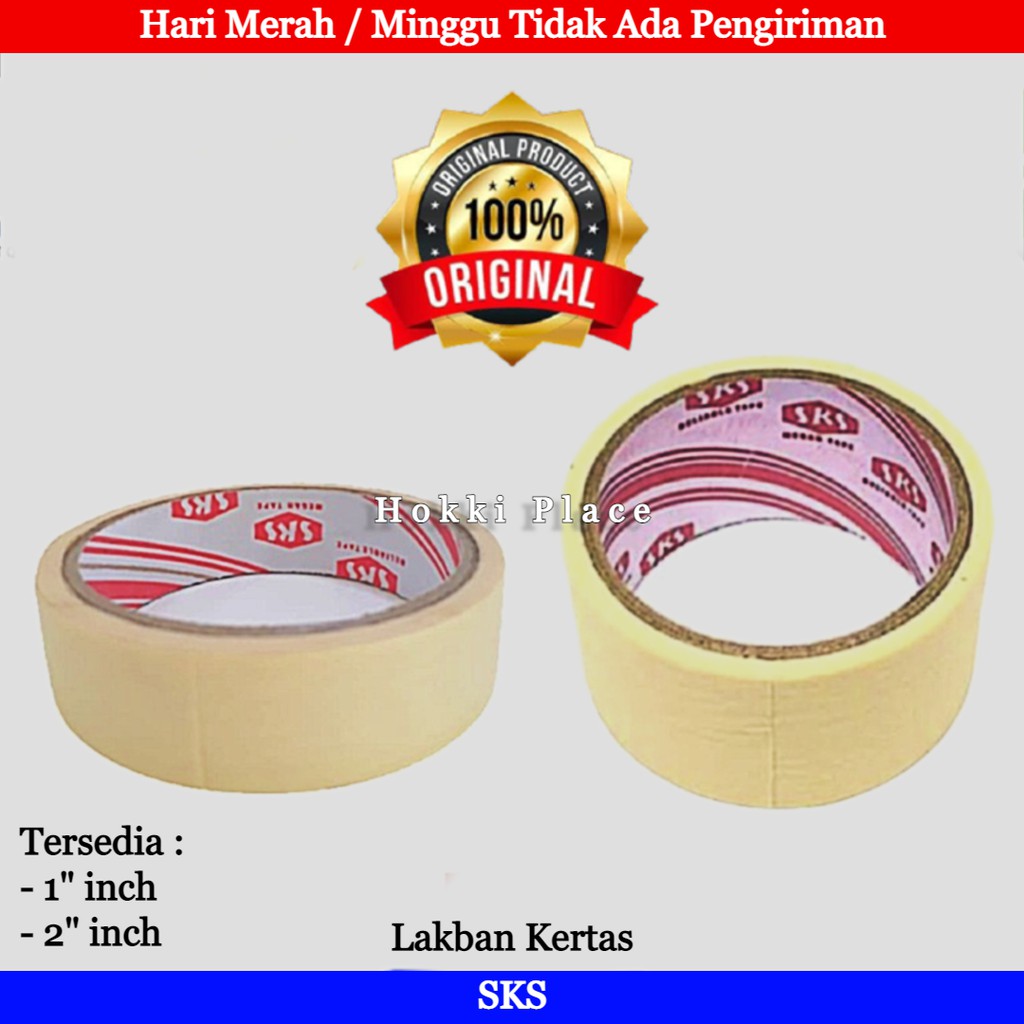 Jual LAKBAN KERTAS 1 INCH DAN 2 INCH. | Shopee Indonesia