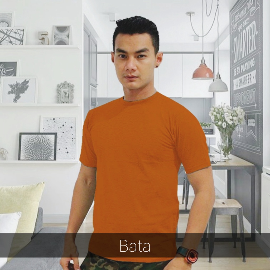Jual KAOS POLOS PRIA merah bata bahan combed 20s | By DISTRO SOLO ...