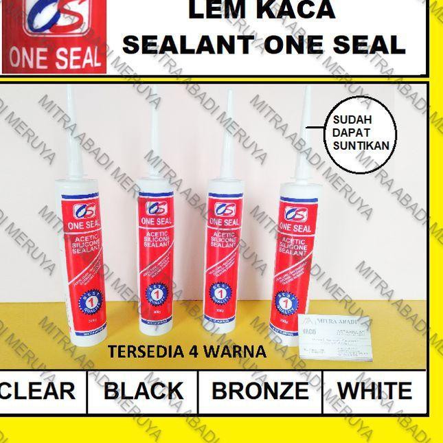 Jual Miring Harga483MQ Lem Kaca Silen Kaca Sealant ONE SEAL Glass Seal ...