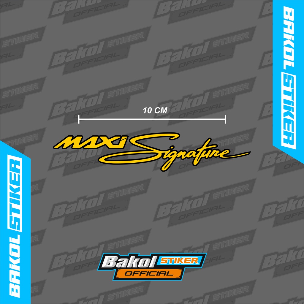 Jual STIKER CUTTING MAXI SIGNATURE (NMAX, AEROX, LEXI, XMAX) | Shopee ...