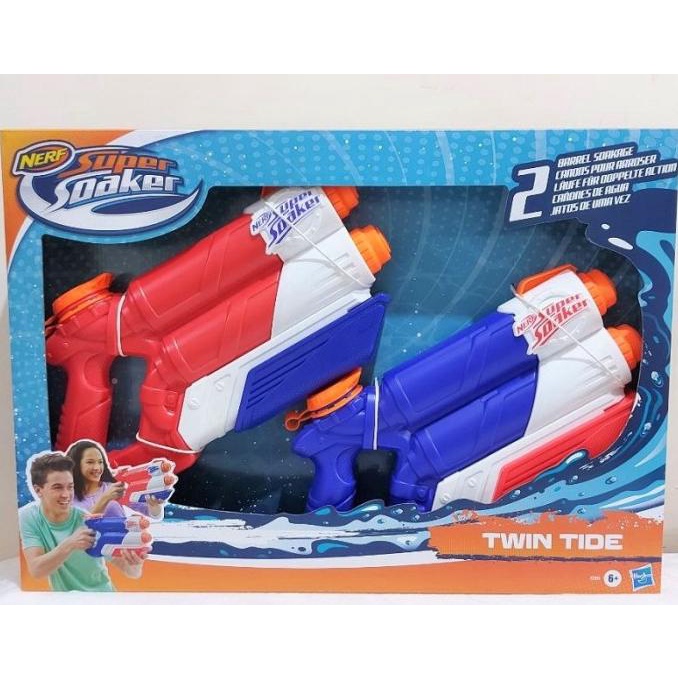 Jual Nerf Super Soaker Twin Tide Original Hasbro / Pistol Air / Water ...