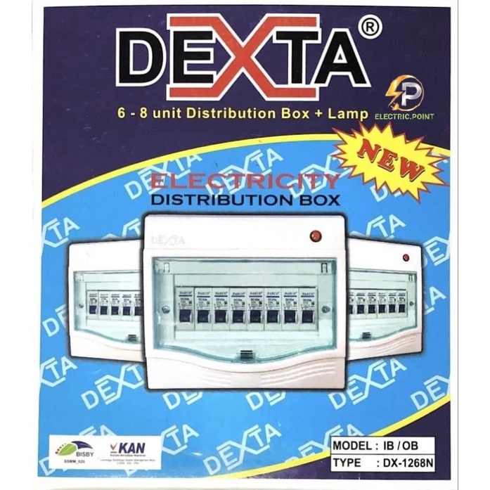 Jual Box MCB 6 Group - MCB 8 Group DEXTA Pelindung MCB 8 Unit SNI ...