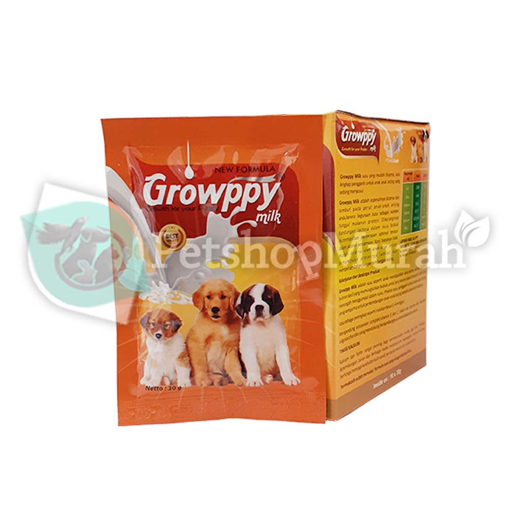Jual Susu Anak Anjing Growppy 20 Gram Sachet Growpy Junior Puppy Milk 20gr | Shopee Indonesia