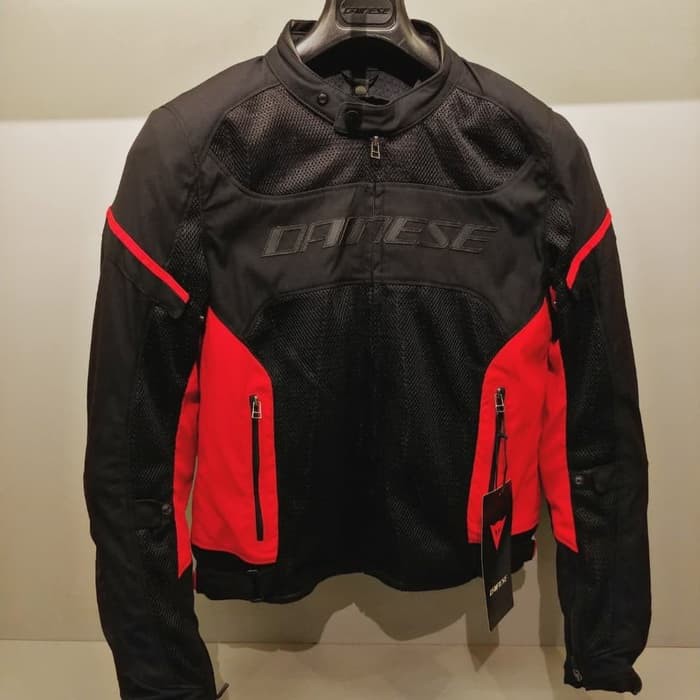 Jual DAINESE AIR FRAME D1 D 1 D-1 TEX JACKET BLACK RED | JAKET MOTOR ...