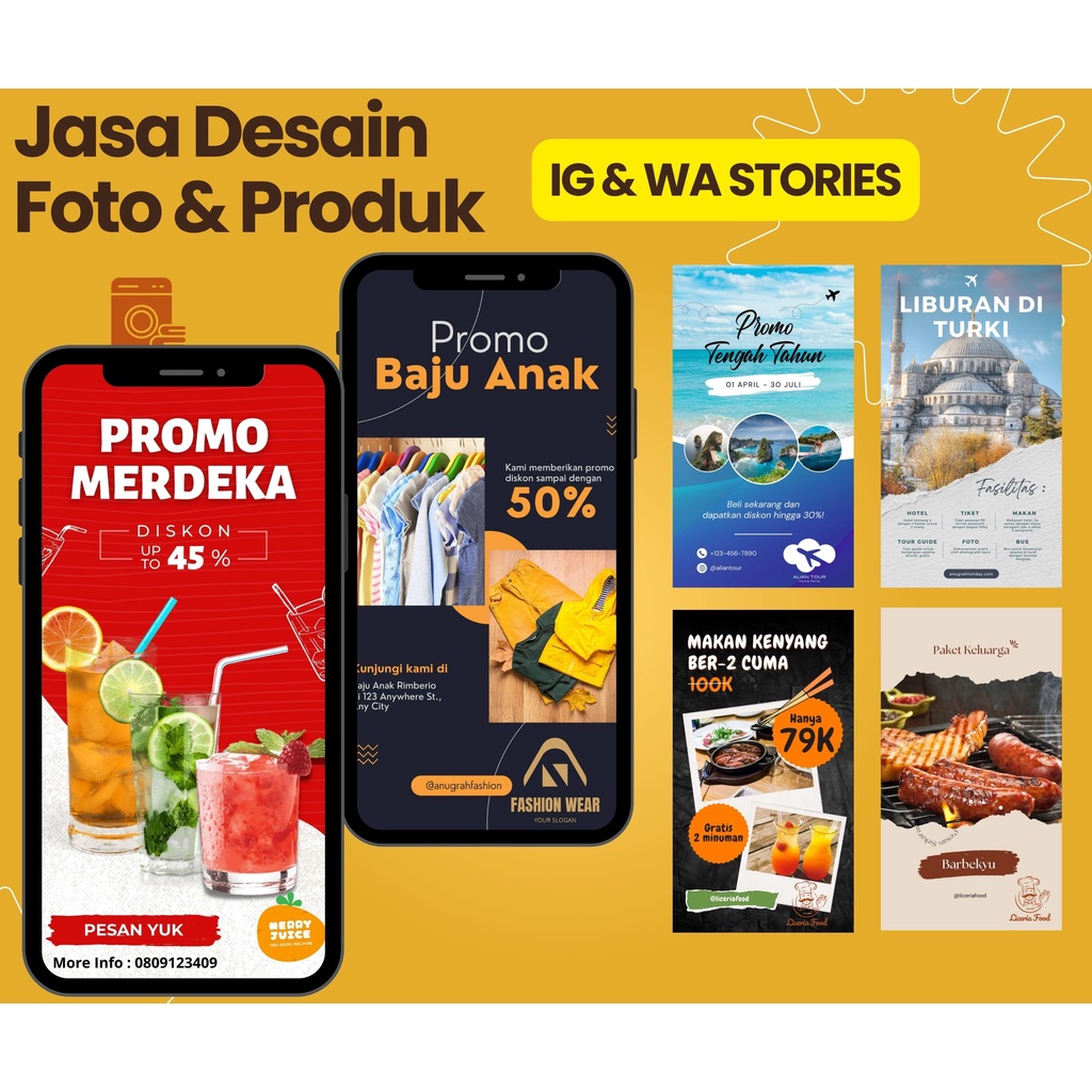 Jual Jasa Desain Story Instagram & Whatsapp, Design Story, Membuat ...