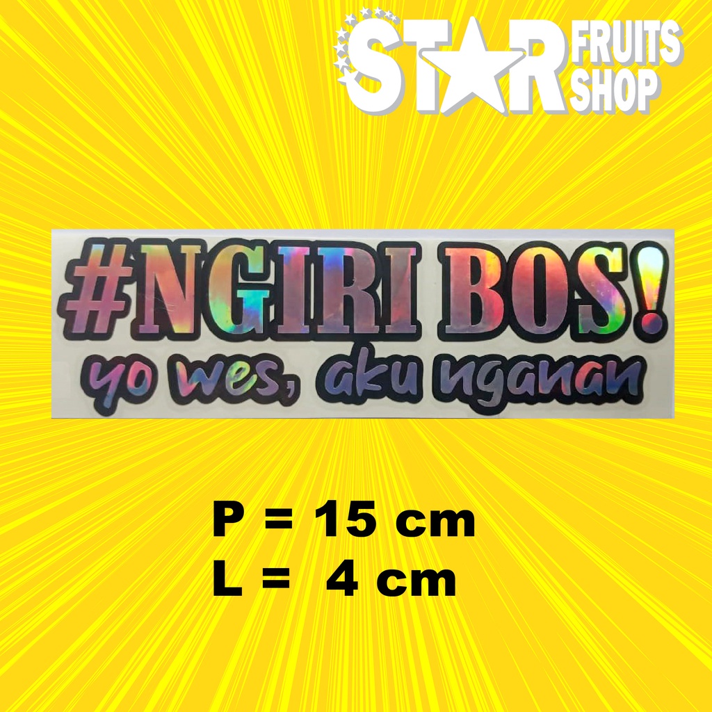 Jual STIKER CUTTING NGIRI BOS | Shopee Indonesia