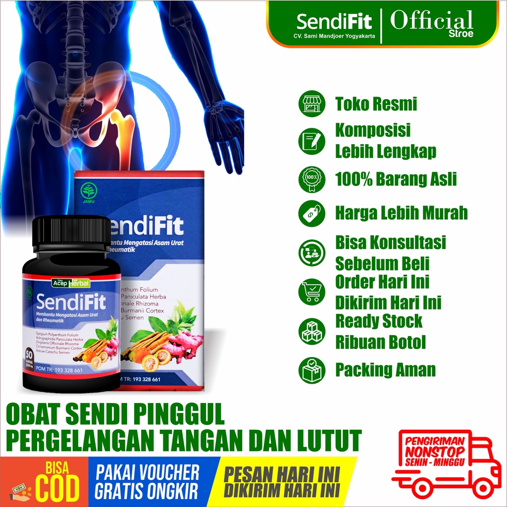 Jual Obat Nyeri Sendi Pergelangan Tangan Pinggul lutut Dan Kaki Kapsul ...