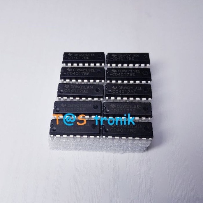 Jual CD4017 CMOS Counter Divider CD4017B CD4017BE CD 4017 | Shopee ...