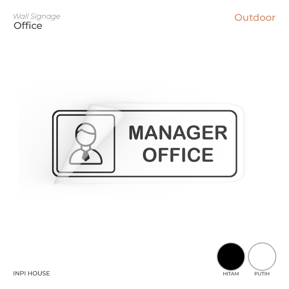 Jual sticker manager office - stiker pintu - sticker ruang manager ...