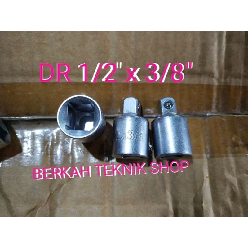 Jual adaptor mata sock 1/2" x 3/8" sambungan SOK extension bar obeng ...