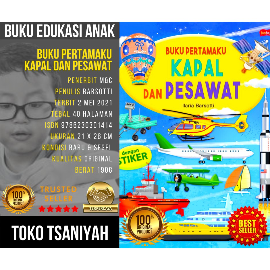 Jual Buku Edukasi Anak Buku Pertamaku Kapal Pesawat Ilaria Barsotti