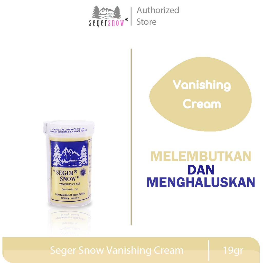 Jual Seger Snow Vanishing Cream Kecil 19gr | Menghaluskan dan ...