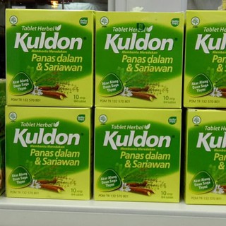 Jual Obat Herbal Sariawan & Panas Dalam KULDON Tablet (1 Dus isi 10 ...