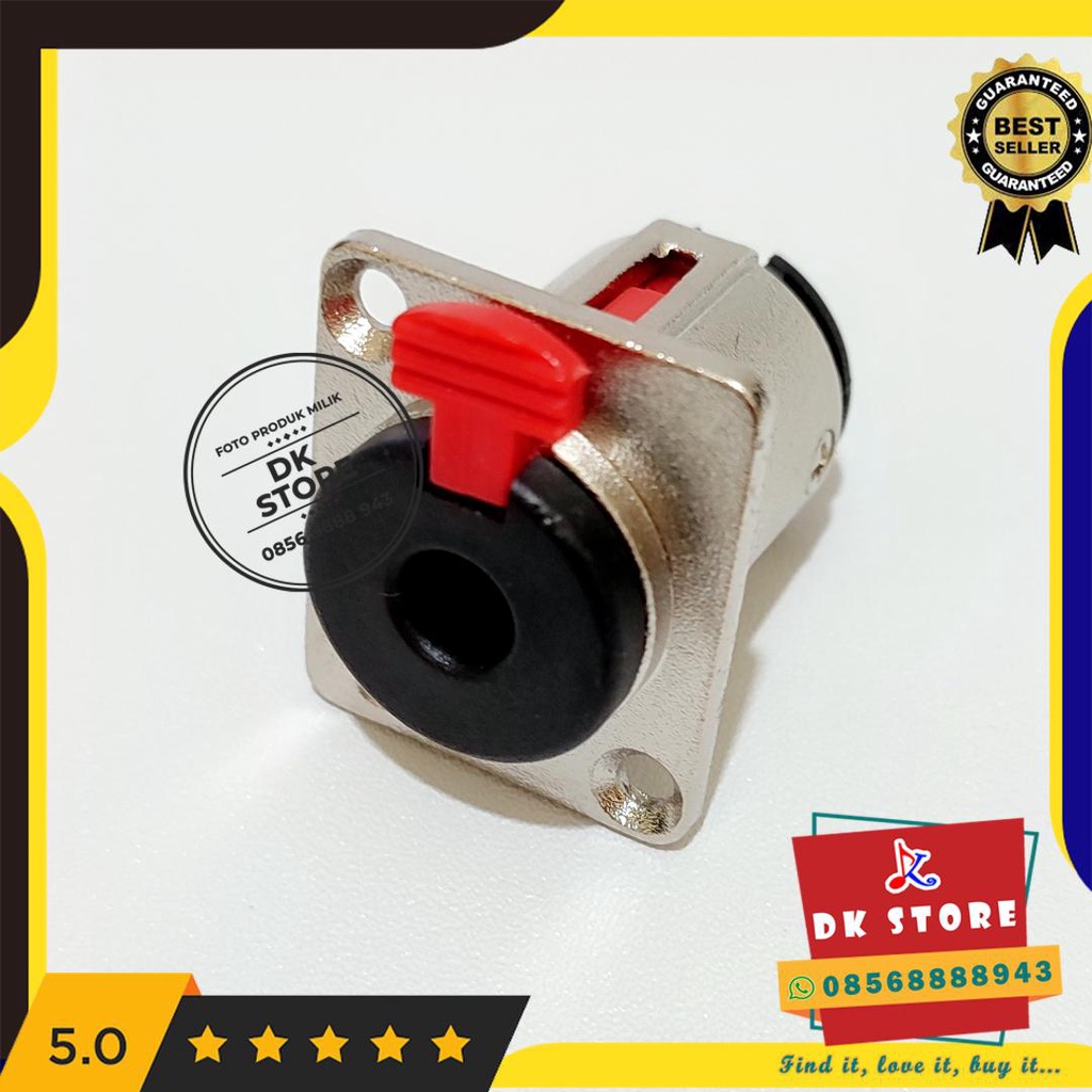 Jual JACK AKAI FEMALE PHONO TRS 6.5MM PANEL SOCKET ORIGINAL KONEKTOR ...