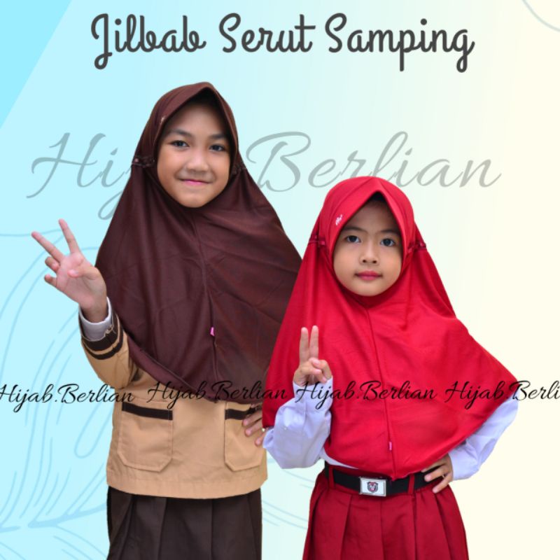 Jual Kerudung Jilbab Hijab Serut Anak Sekolah SD SMP SMA SMK Rabbani Pita Polos / Rabbani Anak ...