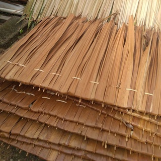 Jual Atap daun rumbia atap dahon atap gazebo natural 10 pcs | Shopee ...