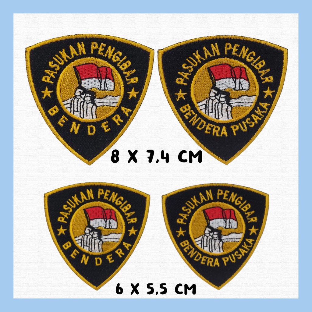 Jual Bordir Logo Paskibra Pasukan Pengibar Bendera Pusaka Paskib Patch ...