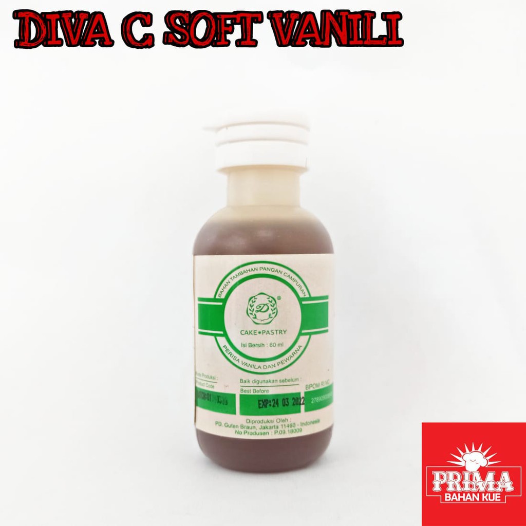 Jual DIVA Cake - Bread - Pastry Softener / Pengharum Aroma Kue - Vanili ...