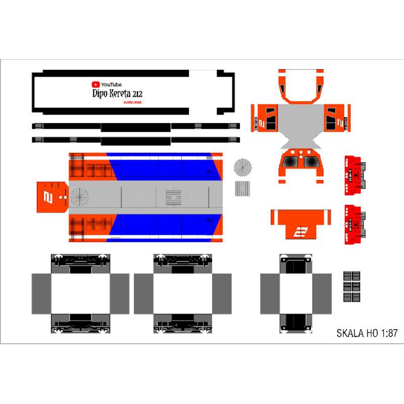 Jual Stiker Pola Kereta Api Lokomotif Bb 204 16 | Shopee Indonesia