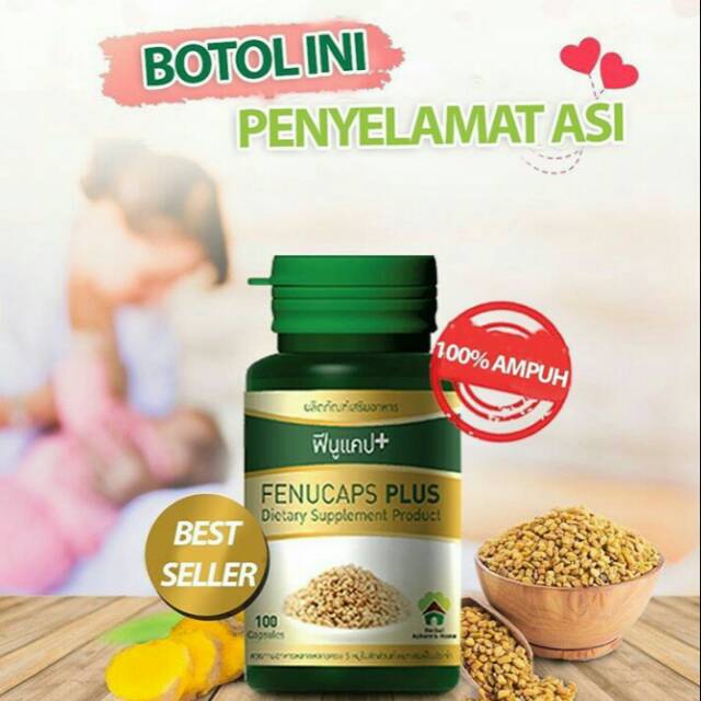 Jual FENUCAPS PLUS ORIGINAL [ECER] (ISI 10 KAPSUL) ASI BOOSTER HERBAL ...