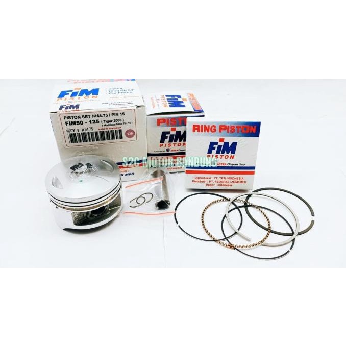 Jual PISTON KIT TIGER FIM50 FIM 50 PIN 15 Original | Shopee Indonesia