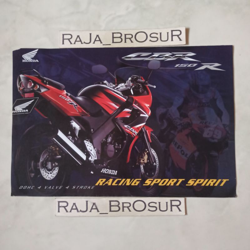 Jual Poster brosur katalog flyer jadul lawas Honda CBR150R/CBR 150R CBU Thailand 2007 Repsol ...