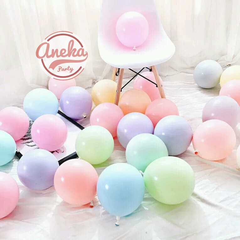 Jual Balon macaron / Balon pastel / Balon pastel warna sof / Balon ...